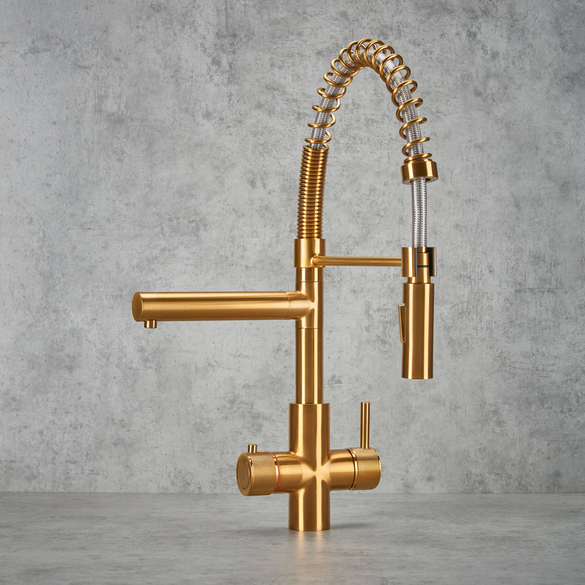 Verossi | Versan | Flexi 3 in 1 Instant Boiling Tap | Brushed Gold Fin ...
