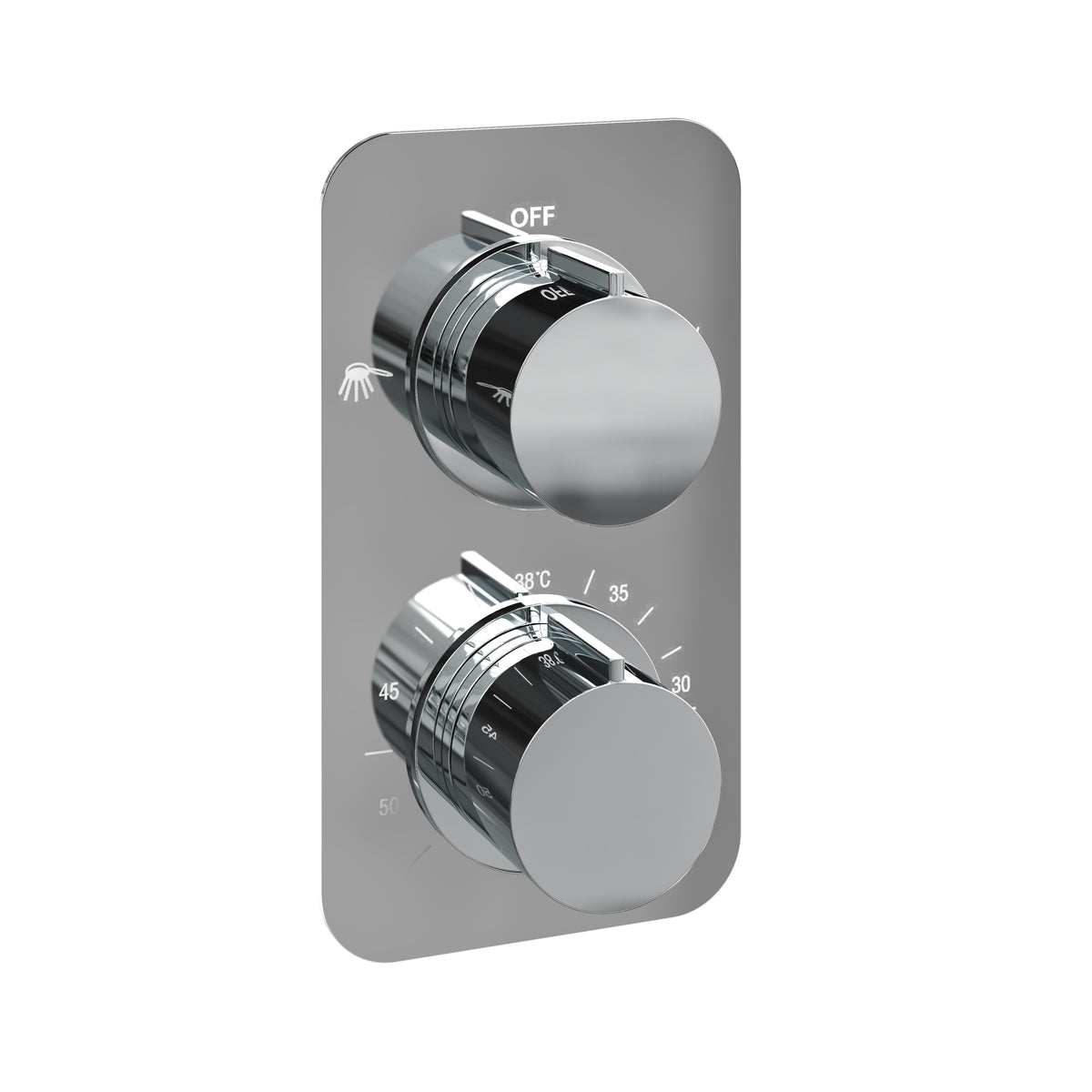 Pinto 2-Function Concealed Shower Valve | Chrome Finish – House of Verossi