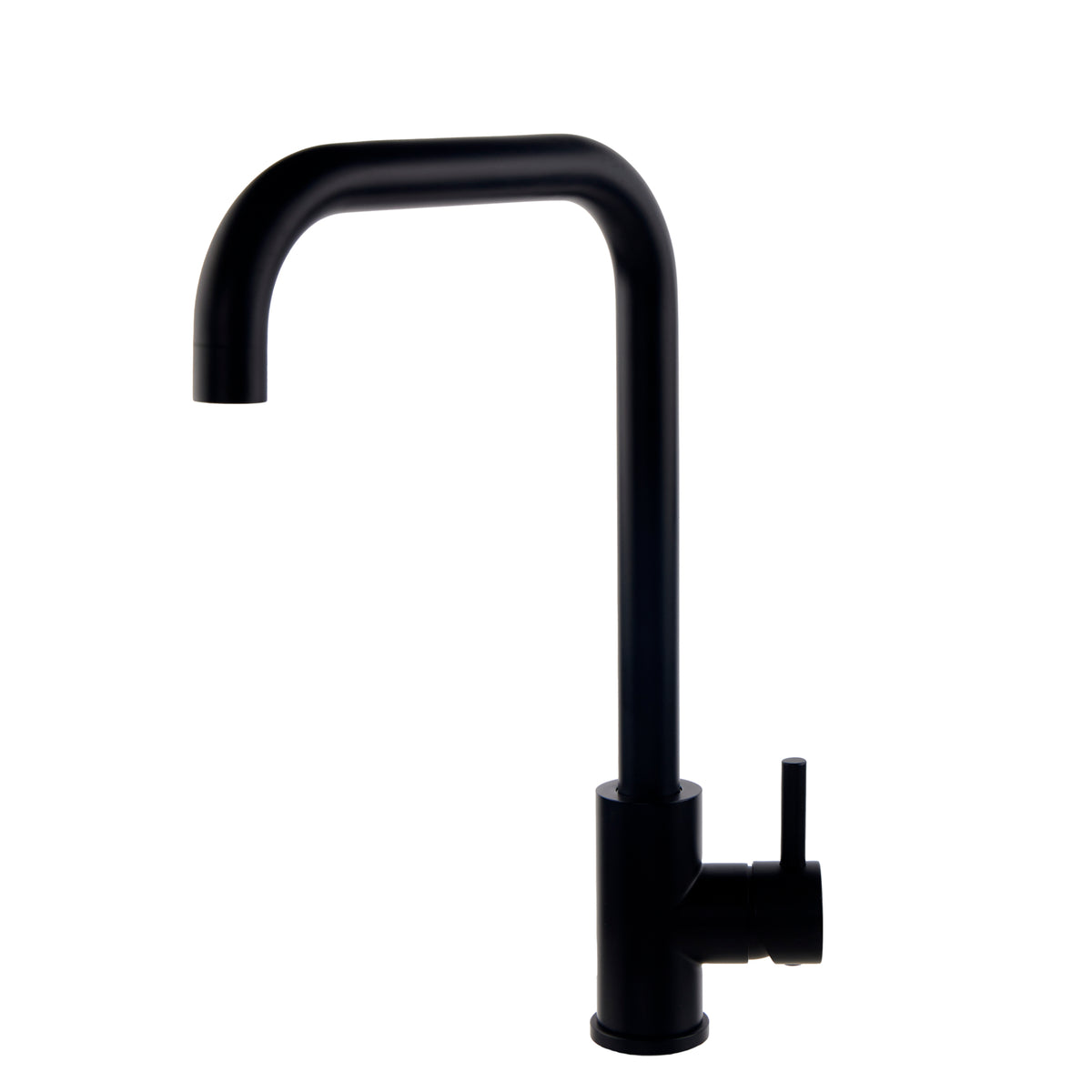 Verossi |Top Fix - Vito | Square Single Lever Kitchen tap | Matt Black ...